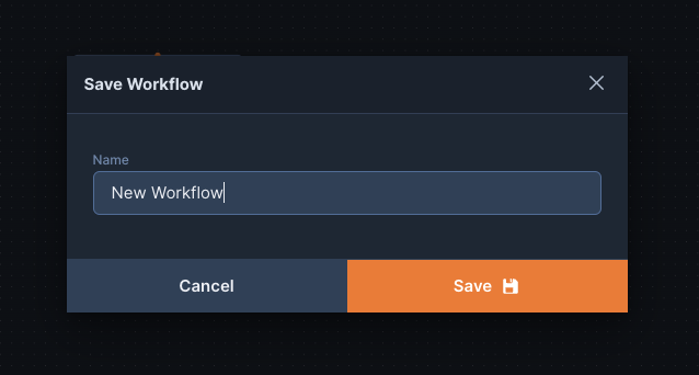 Saving Workflows